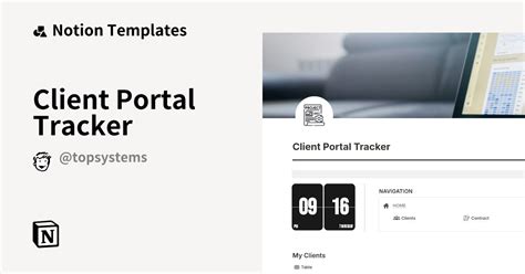 Client Portal Tracker Template By Notion Marketplace