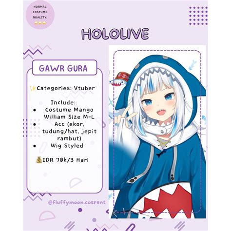 Harga Gawr Gura Costume Terbaru Des BigGo Indonesia