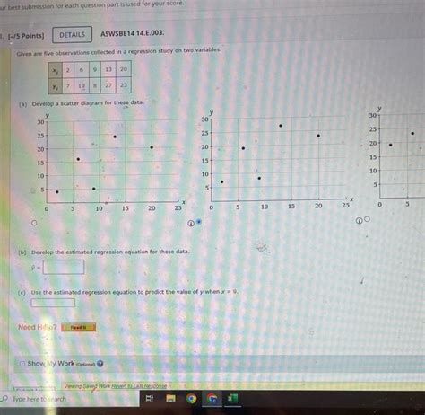 Solved Given Are Five Observations Collected In A Regression Chegg