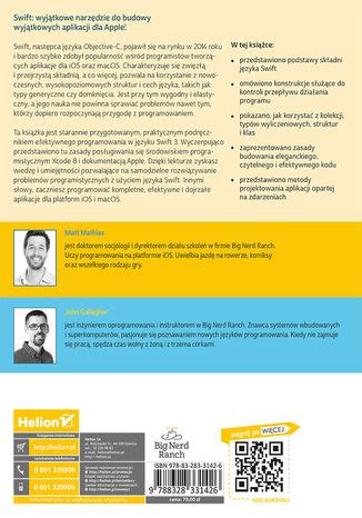 Programowanie w języku Swift Big Nerd Ranch Guide Matthew Mathias John Gallagher Książka