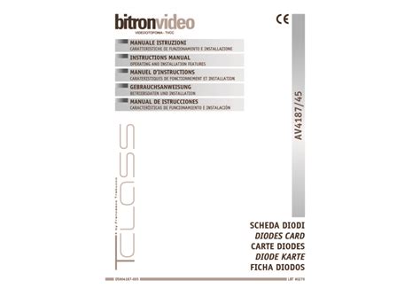 Bitron Wiring Diagrams