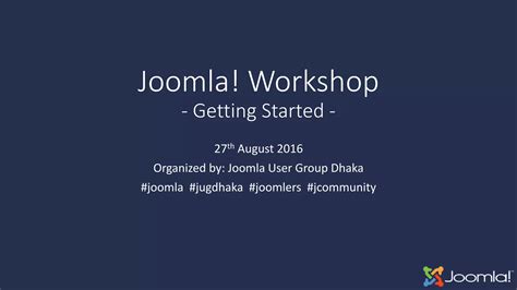 Introduction To Joomla Ppt