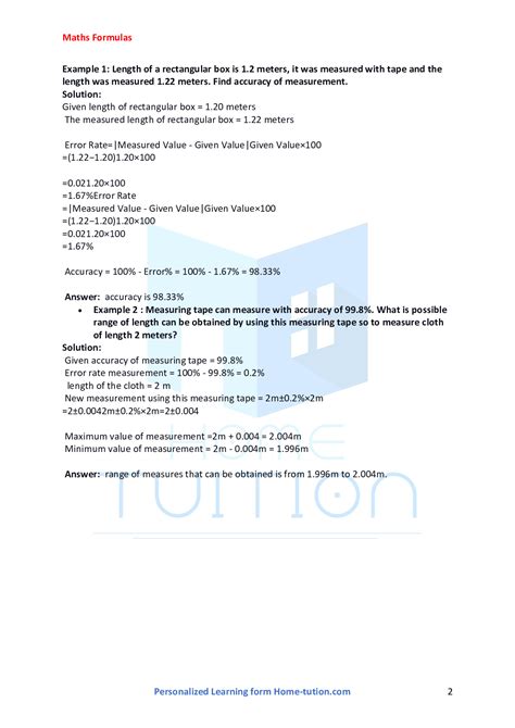 The Accuracy Formula And How To Calculate It Theory Short Notes Solved Examples