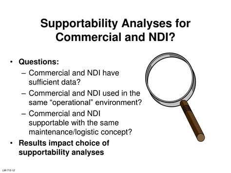 Ppt Lm 715 Supportability Analyses Powerpoint Presentation Free
