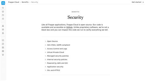 Security Frappe Cloud