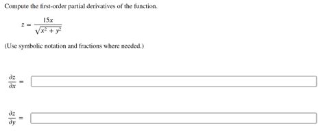 Solved и Compute The Second Order Partial Derivative Of The