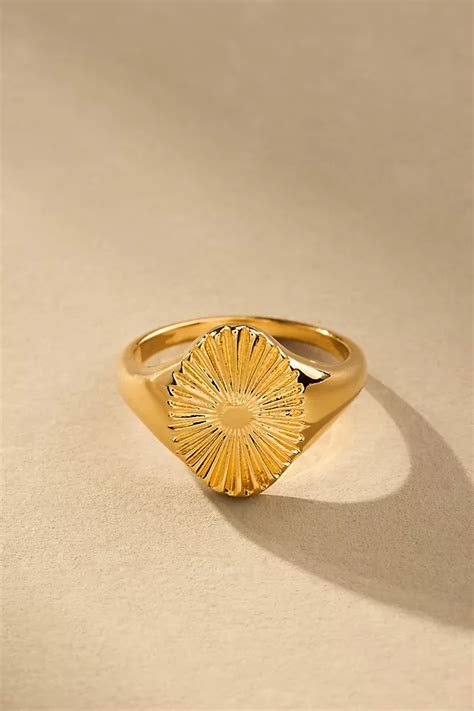 Sunburst Signet Ring Anthropologie