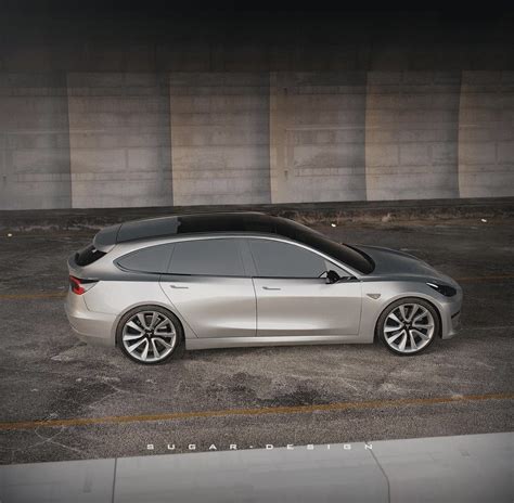 Tesla Model 3 Wagon Rendering Makes Popular Ev More Practical But