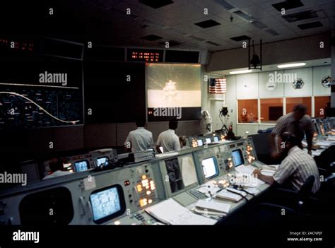 Apollo 15 Moon Landing Mission Control View Of The Mission Operations Control Room Mocr In