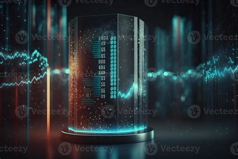 Futuristic Big Data Visualization Concept Visual Information