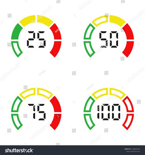 Indicators Color Set Graphic Template Vector Stock Vector Royalty Free Shutterstock