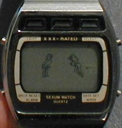 1981 XXX Rated Digital Watch Caution Explicit Vintage Electronics Have Soul The Pocket