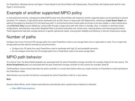Mpio Policy Dell Powerstore Microsoft Sql Server 2022 On Microsoft
