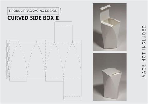 Premium Vector CUTOMIZE PRODUCT PACKAGING DESIGN Curved Side Box