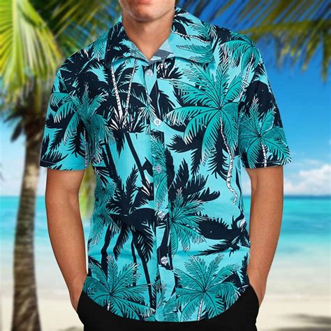Miami Vice Hawaiian Shirts Miami Vice Plus Size Lapel Mens Hawaiian