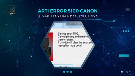 Cara Mengatasi Error 5100 Pada Printer Canon