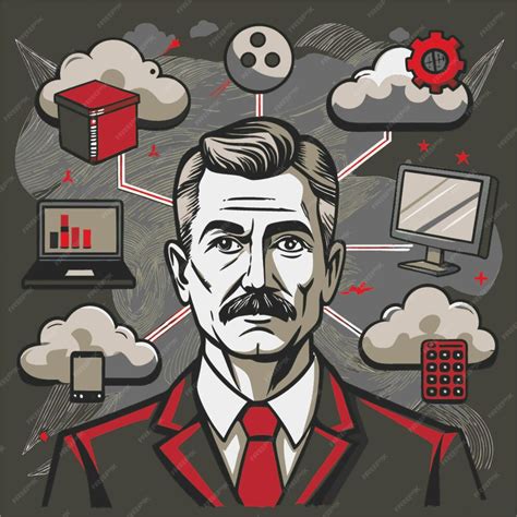 Premium Vector Technology Concept Vector Illustration Featuring Cloud Computing Design Flat