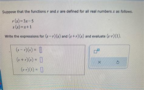 solved suppose that the functions r and s are defined for