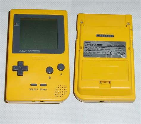 Nintendo Game Boy Pocket Yellow Console Na Consolevariations