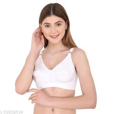 32 B White Women Non Padded Cotton Bra At ₹ 65 Piece Cotton Bra In