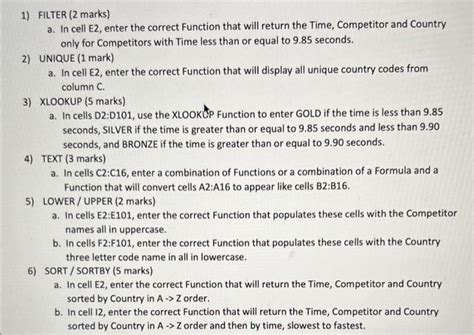 solved hello below are excel questions in which i m