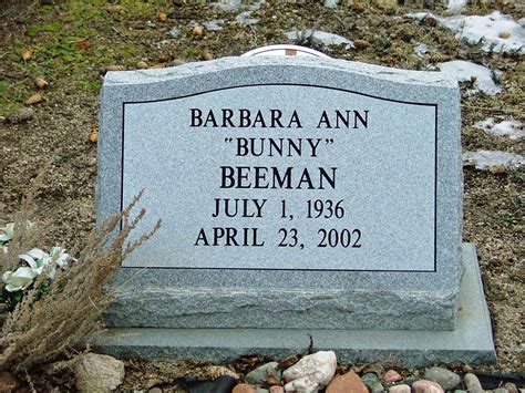 Barbara Ann Beeman 1936 2002 Find A Grave Memorial