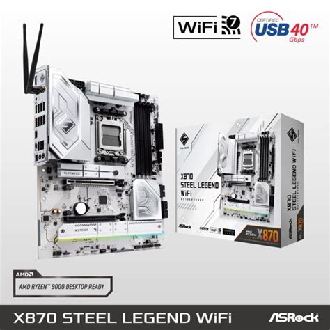 GetUSCart ASRock X Steel Legend WiFi AMD Ryzen Socket AM ATX Motherboard DDR DIMMs