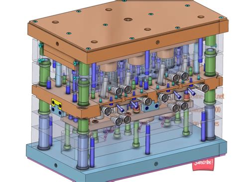 Industrial 3d Model Headlight Injection Mold Machine World
