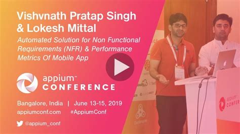 Appium Conference On Linkedin Automated Solutions For Non Functional Requirements By Vishvnath