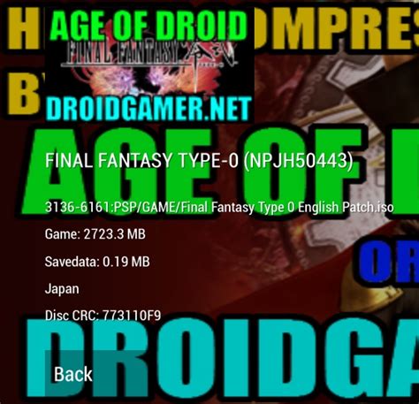 Final Fantasy Type 0 English Version Cutscenes Issue · Issue 14980 · Hrydgardppsspp · Github