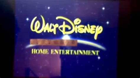 Walt Disney Pictures Home Entertainment Logo Youtube