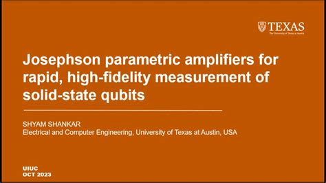 Josephson Parametric Amplifiers For Rapid High Fidelity Measurement Of Solid State Qubits