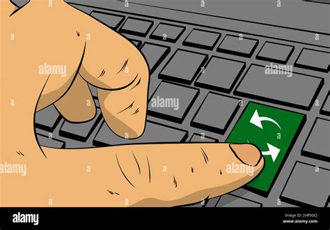 Update Key On The Keyboard Stock Vector Images Alamy