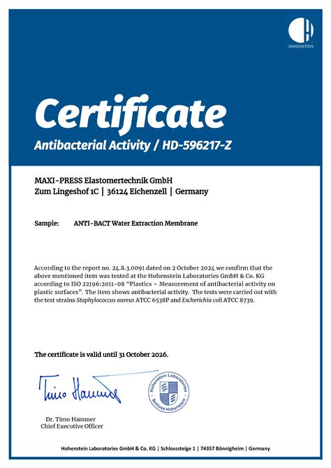 Membrane Easyfix Mp K 4 0 Anti Bact Nt Bleu Compatible Avec Presse