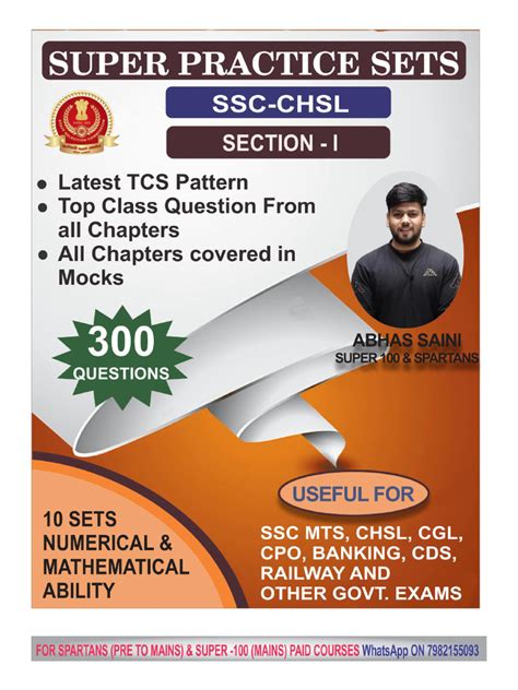 Ssc Chsl Mains Super Practice Sets Pdf