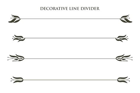 Premium Vector Nature Floral Vine Line Divider For Text Layout