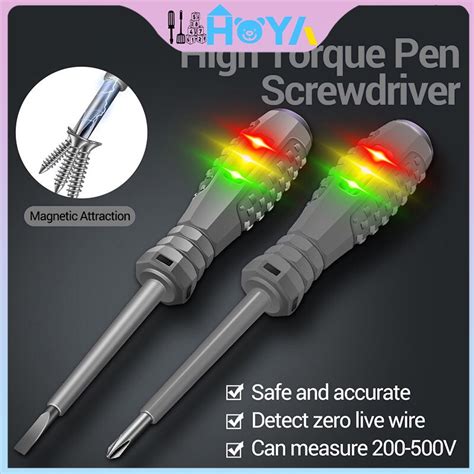 Inductive Test Pen Voltage Tester Screwdriver Electrical Test Tool
