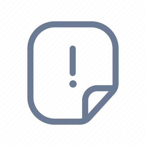 File Warning Error Icon Download On Iconfinder