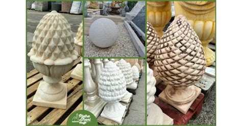 Capitelli Colonna E Pigne In Pietra O Cemento In Offerta