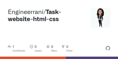 Github Engineerrani Task Website Html Css