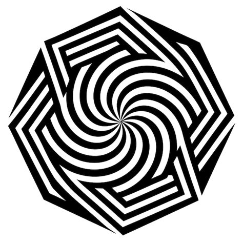 Premium Vector | Geometric Spiral with Minimalist Text Vector ...