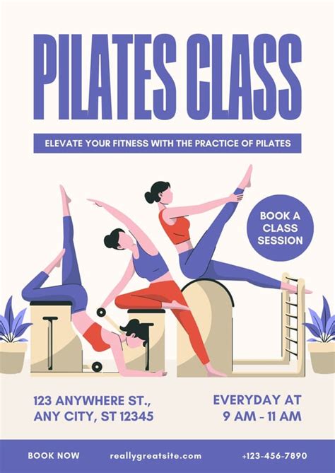 Free And Customizable Pilates Templates