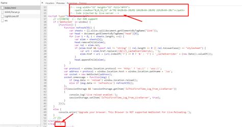 Live Server Is Not Working Properly With A Non Tradicional HTML Structure Issue