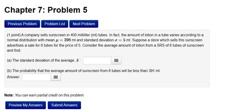 Solved Chapter 7 Problem 5 Previous Problem Problem List