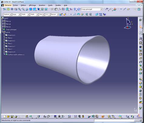 Catia Surface Surface Multi Sections Cao 3d Pro