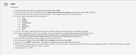 Lab Instructions Open The Terminal And Using Chegg