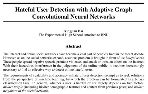 高三学生凭神经网络论文获赞，研究网络暴力 Csdn博客