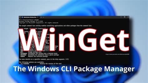 Winget The Windows Cli Package Manager Youtube
