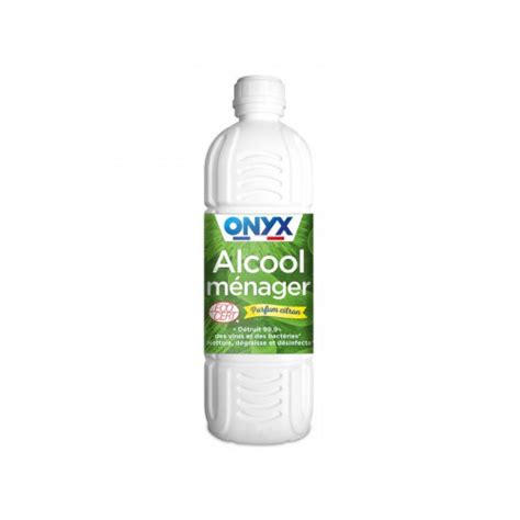 Onyx Alcool Ménager 70° Liquide 1l Parfum Citron