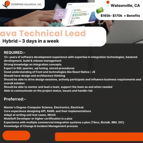 Video Enterprise Solutions Inc On Linkedin Java Technicallead Integration Sql